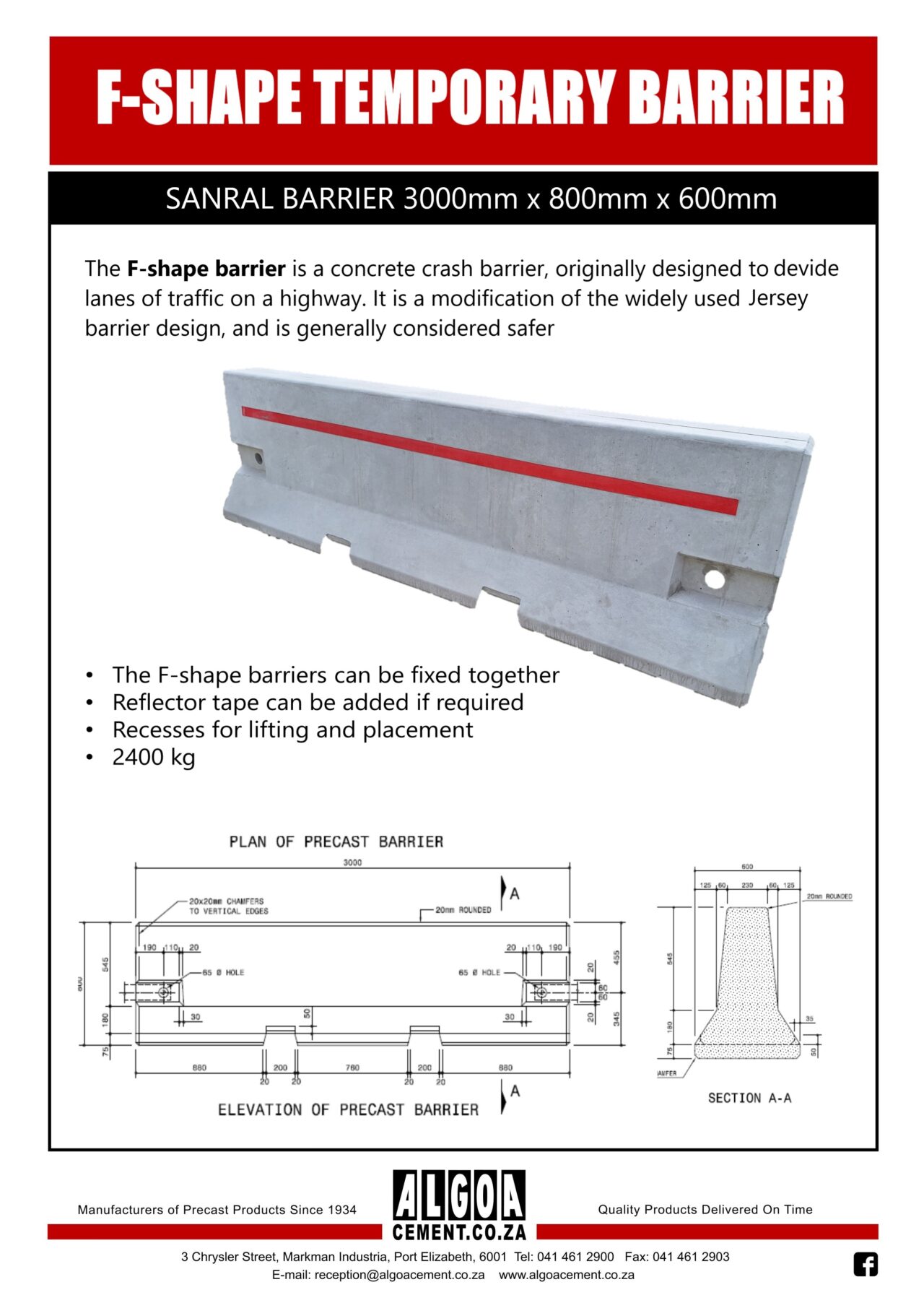 Civil Engineering Products | Algoa Cement Industries